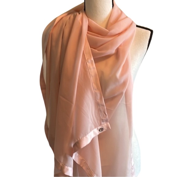 Calvin Klein | Accessories | Calvin Klein Light Blush Sheer Scarf Wrap ...